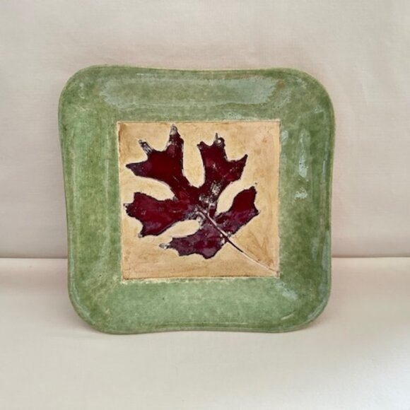 Accents | Art Pottery Leaf Design Tray | Poshmark